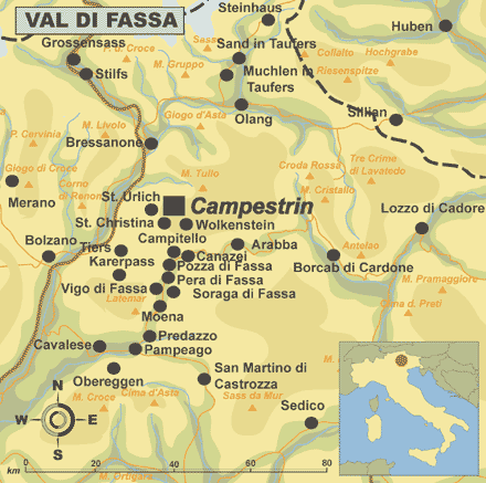 Przewodnik Campestrin, Włochy zimą * narty, snowboard, noclegi, trasy