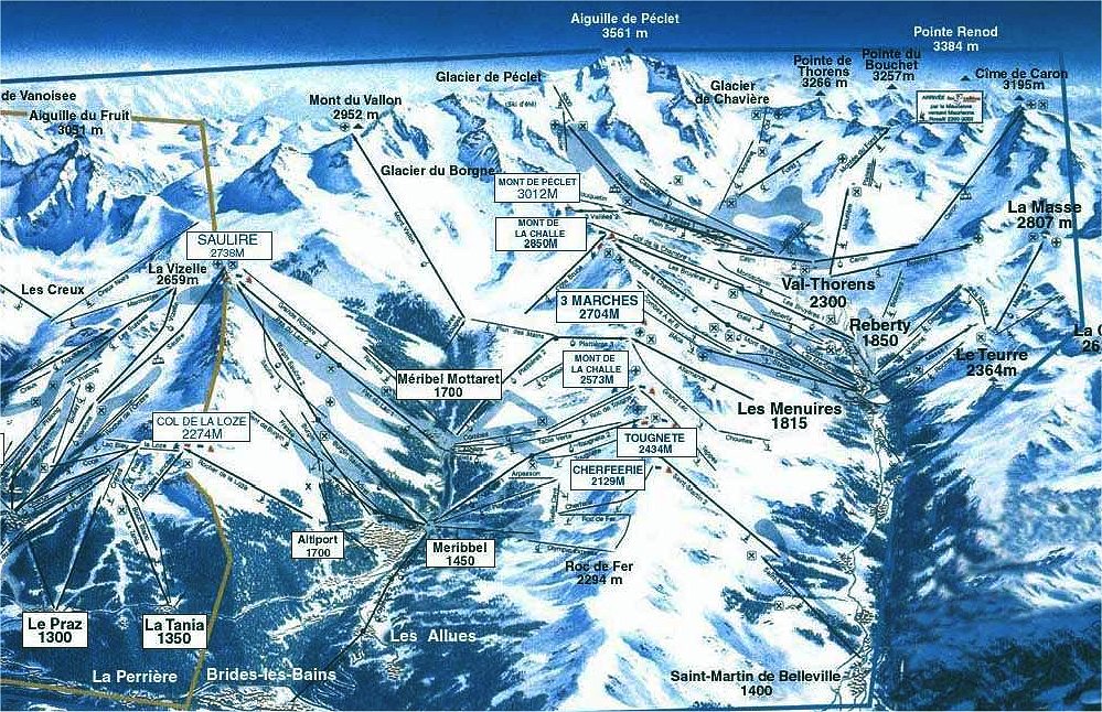 Przewodnik Trzy Doliny, Francja zimą * narty, snowboard, noclegi, trasy